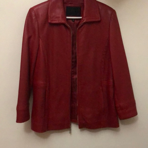 Avanti | Jackets & Coats | Vintage Red Genuine Leather Jacket Medium ...